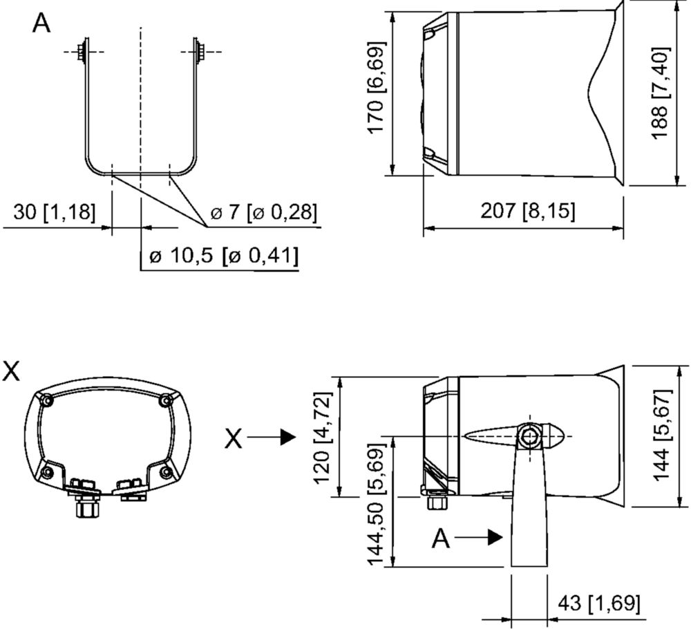 Audible signalling device Loudspeaker In flameproof enclosure Increased ...