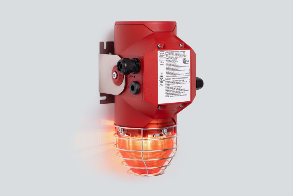 Visual signalling device with connection chamber, LED / 5 J, ALU ...