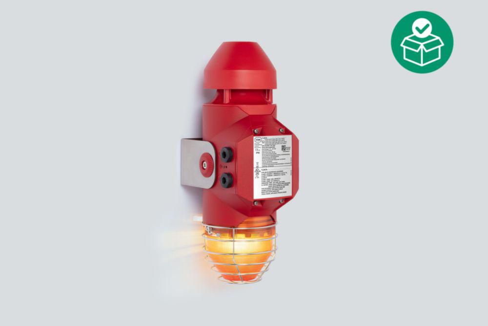 Audible/visual signalling device Horn/XENON light fitting In flameproof ...